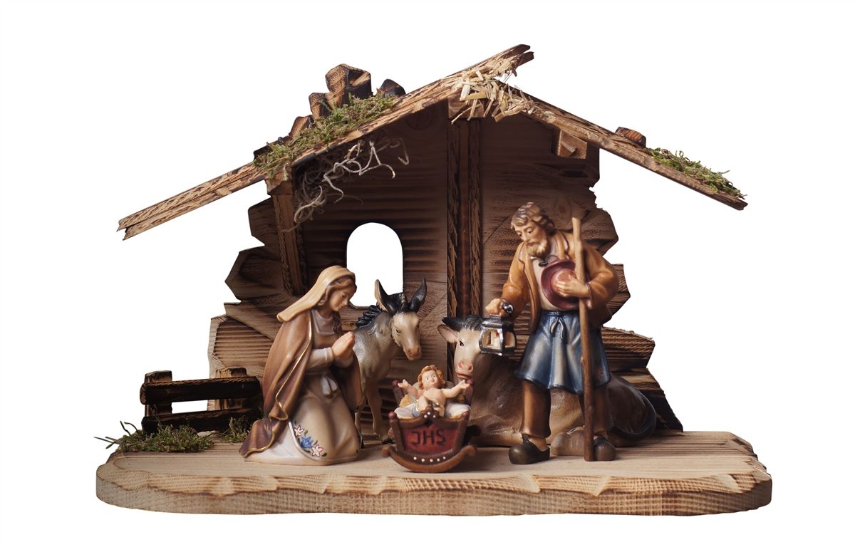 Heimatland Nativity sets - Tyrol stable for the Holy Family 7 or 9 pie ...