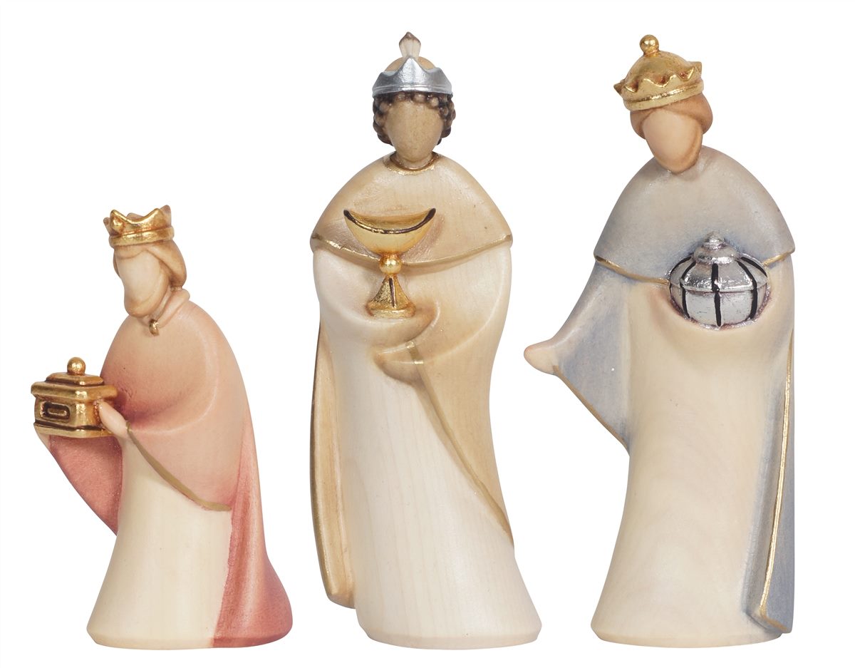 Leonardo Nativity Scene Three Kings Set – Italian Wood Carvings