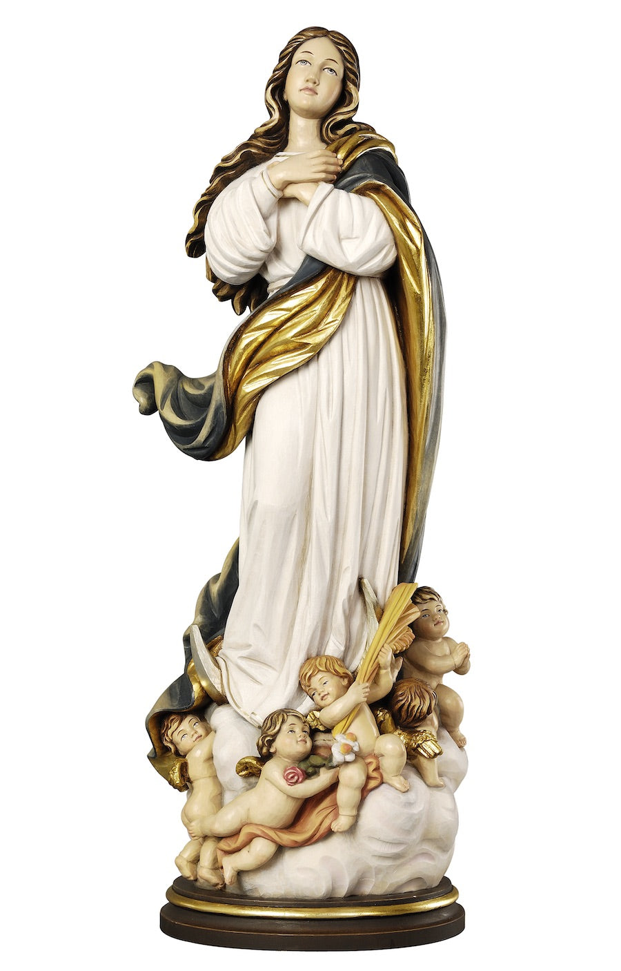 Assumption by Murillo Statue – Italian Wood Carvings