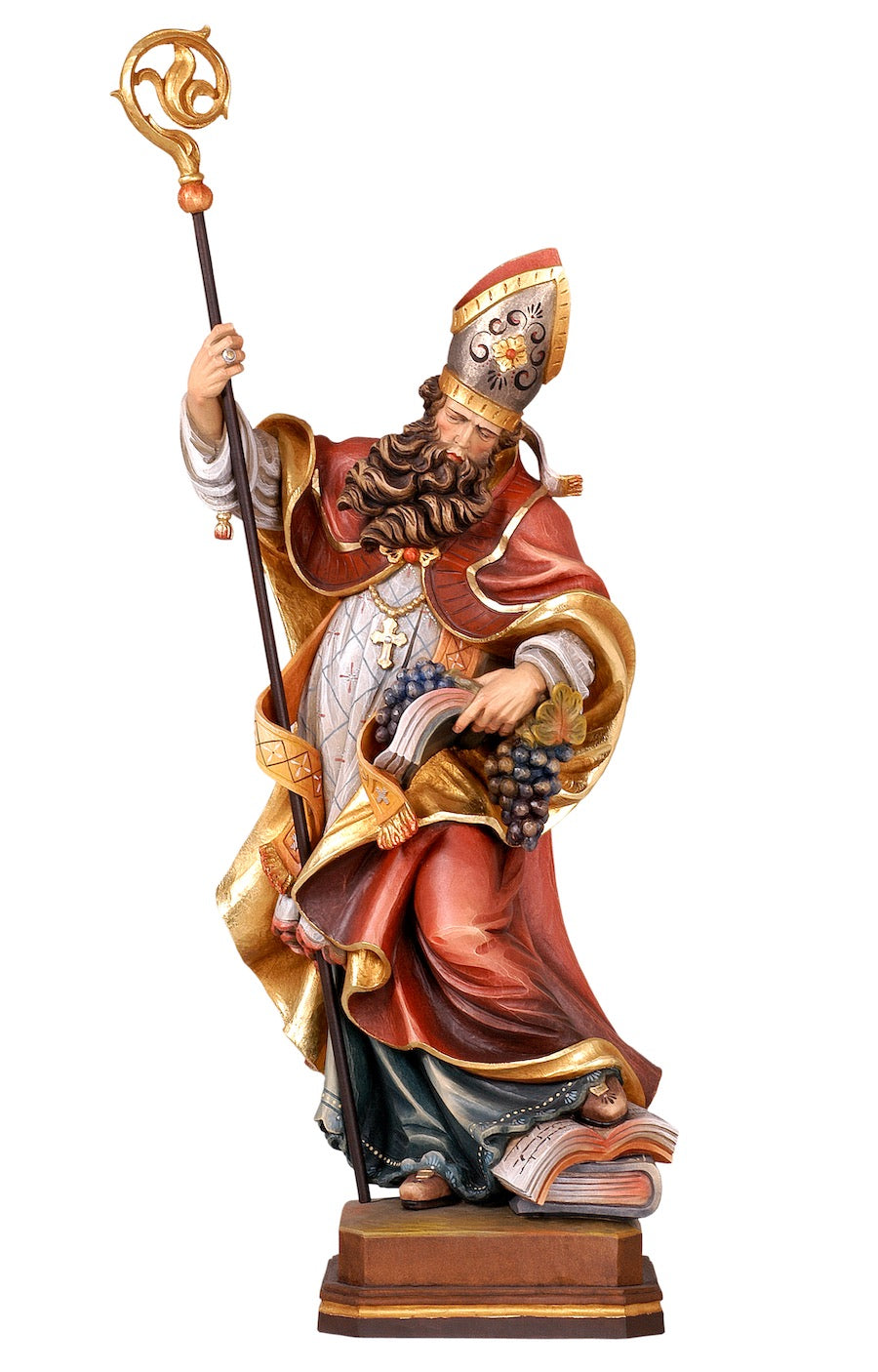 Saint Christian with Book Statue – Italian Wood Carvings