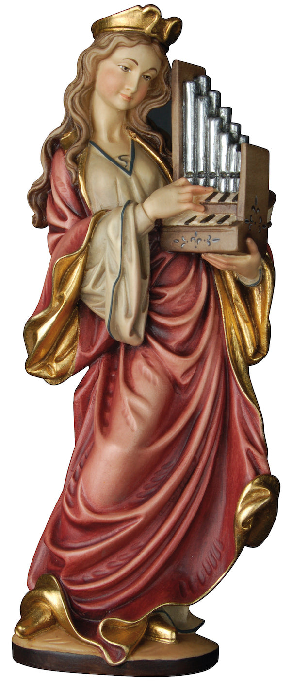 Saint Cecilia Figurine – Italian Wood Carvings