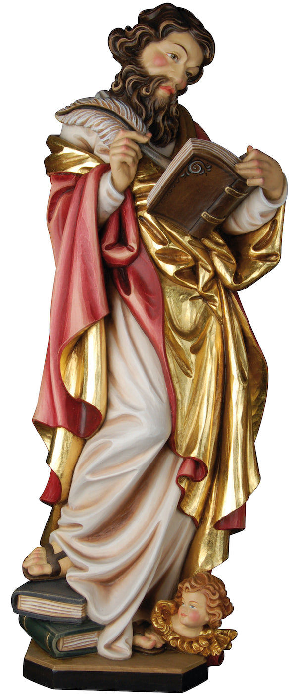 Saint Matthew Figurine – Italian Wood Carvings