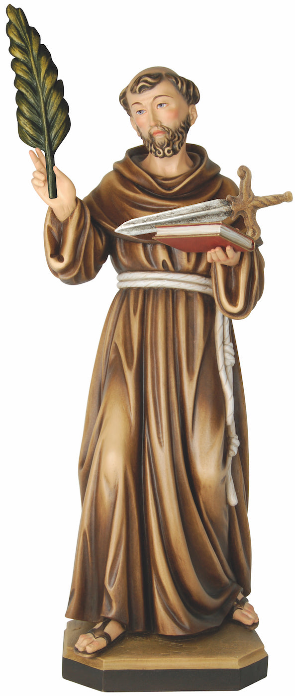 Saint Fidelis of Sigmaringen Figurine – Italian Wood Carvings