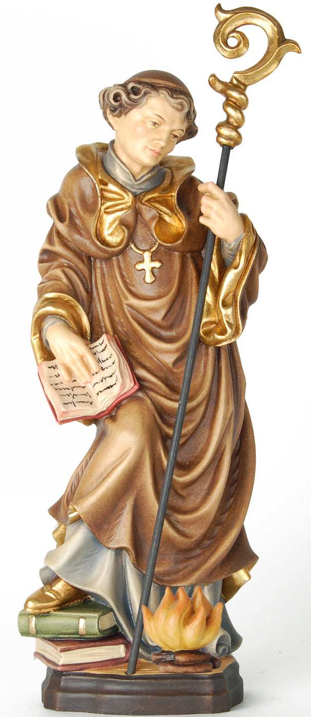 Saint Odilo of Cluny Figurine – Italian Wood Carvings