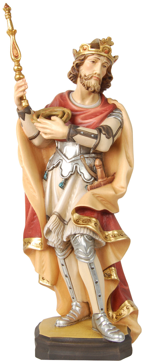 Saint Louis of France Figurine – Italian Wood Carvings