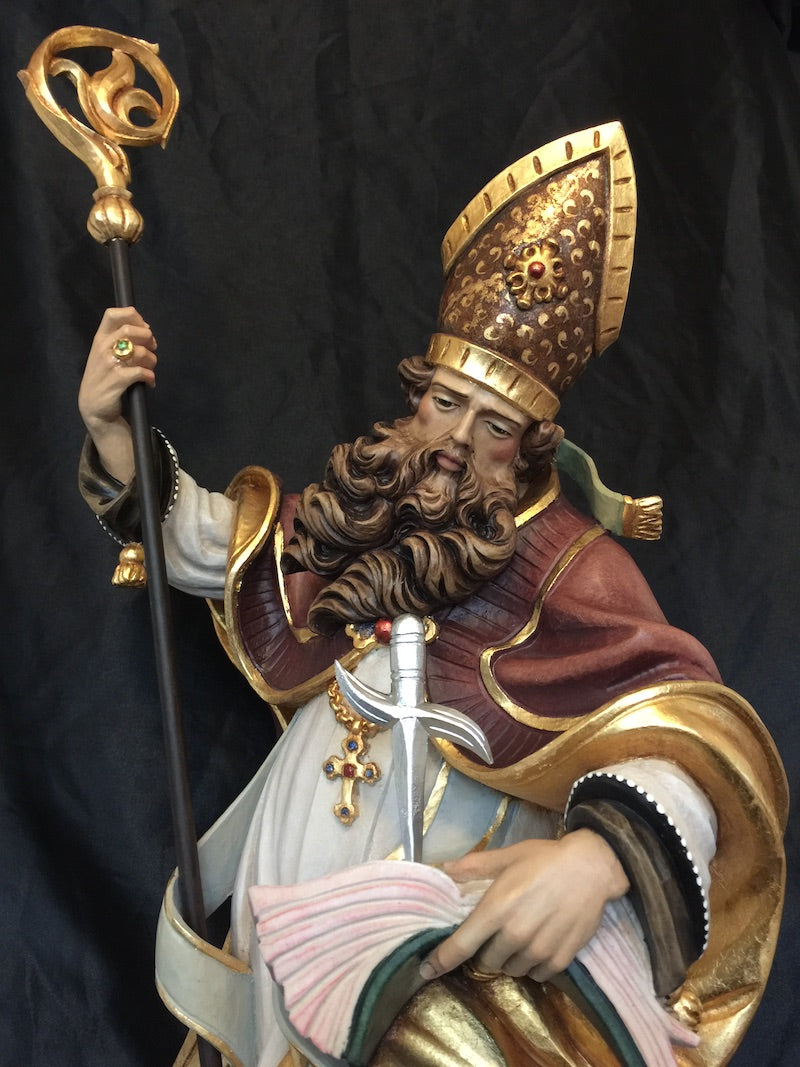 Saint Boniface with dagger Statue – Italian Wood Carvings